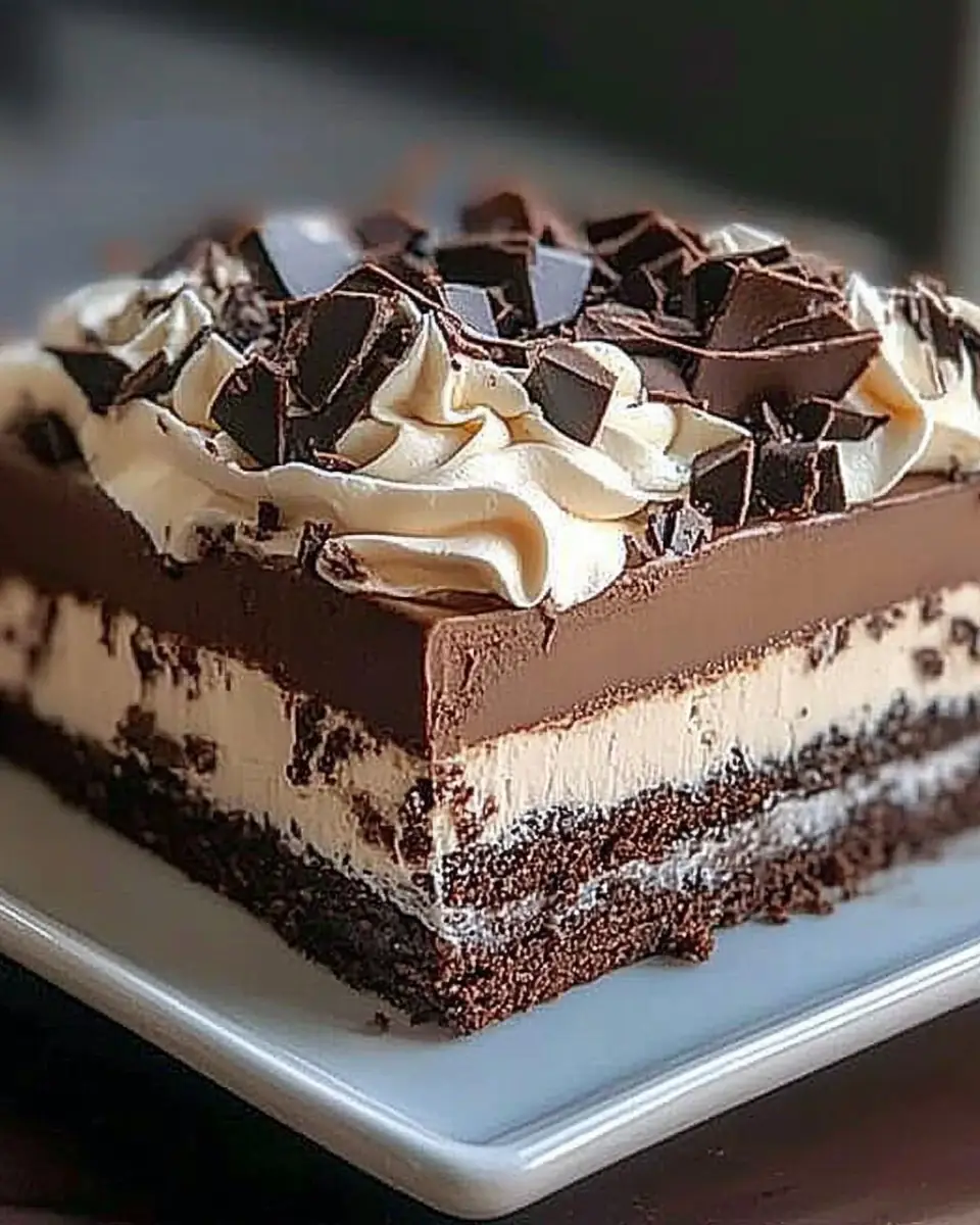 Brownie Refrigerator Cake | Mateo Recipes