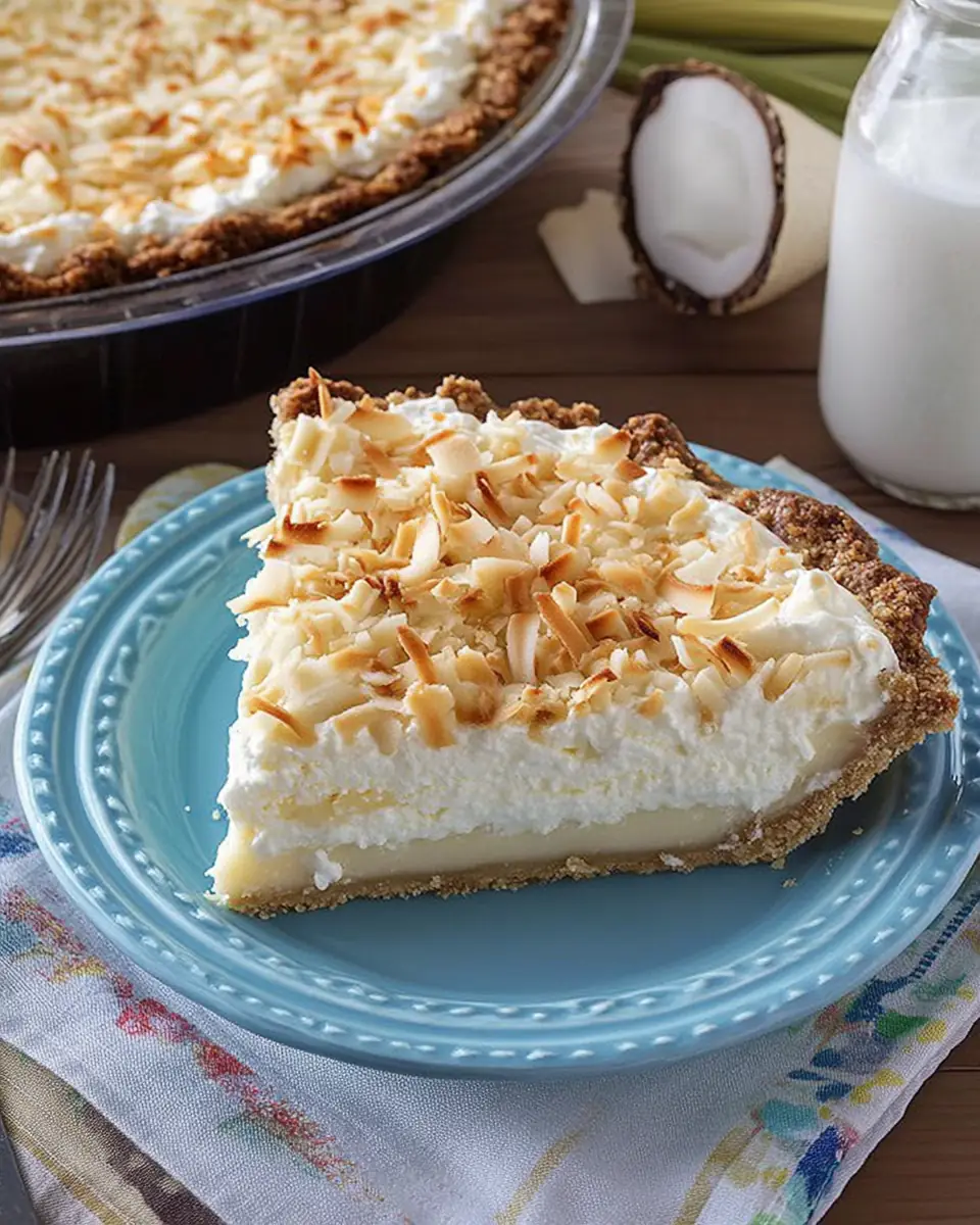 Coconut Cream Cheese Pie 🥥 | Mateo Recipes
