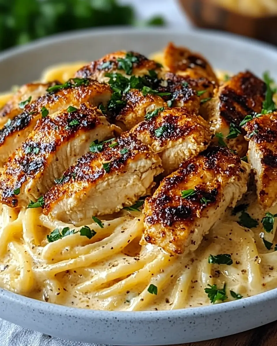Creamy Cheddar BBQ Ranch Chicken Alfredo | Mateo Recipes