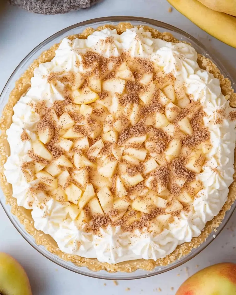 No-Bake Apple Cinnamon Cream Pie 🍎 | Mateo Recipes